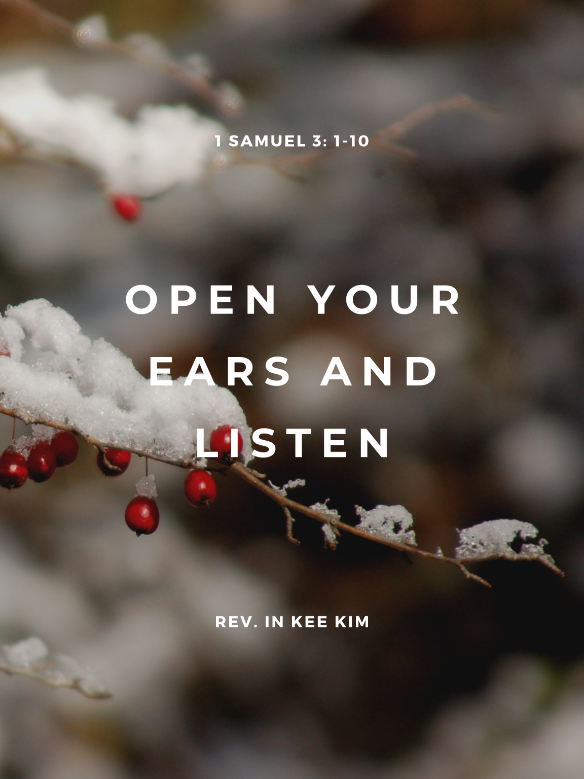 Open Your Ears and Listen - St Timothy Presbyterian Church