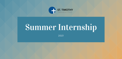 Summer Internship 2021 - St Timothy Presbyterian Church