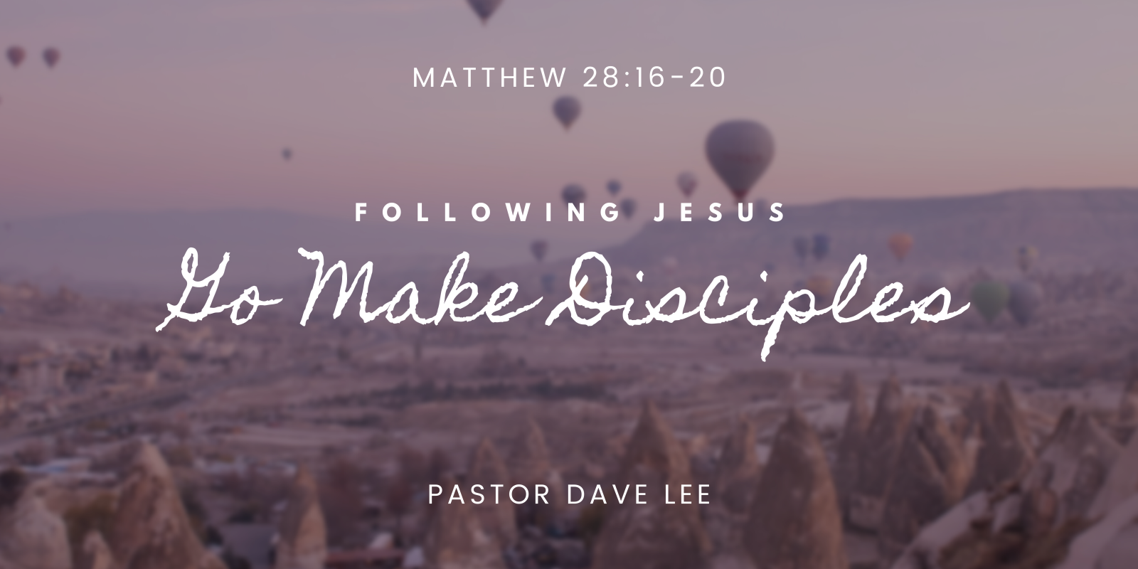 Following Jesus: Go Make Disciples - St Timothy Presbyterian Church